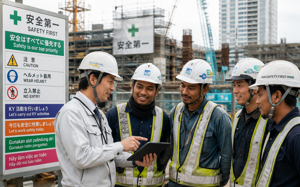 Japanese builders improve workplaces to attract and retain foreign workers